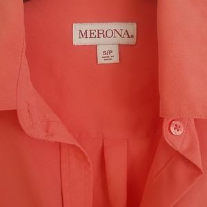 Merona | Tops | Target Merona Coral Button Down Blouse | Poshmark